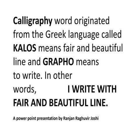 Calligraphy Syllabus | PPTX | Drawing and Sketching | Arts and Crafts