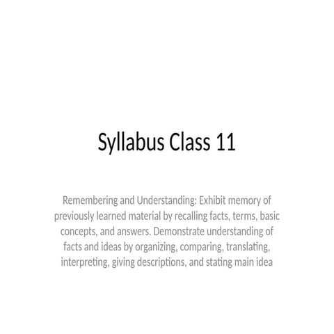 Syllabus Class 11 sYLLABUS CONATAIN aCCOUNTANCY.pptx