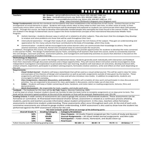 Syllabus design spring2011 | DOC