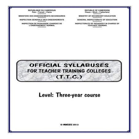 Syllabuses ttc three year course | PDF