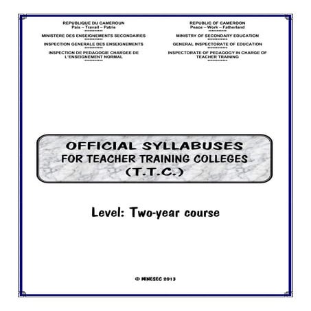 Syllabuses ttc two year course | PDF