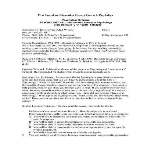 Syllabus Example | DOC