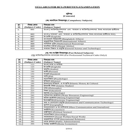 SYLLABUS FOR BCS (WRITTEN) EXAMINATION.pdf