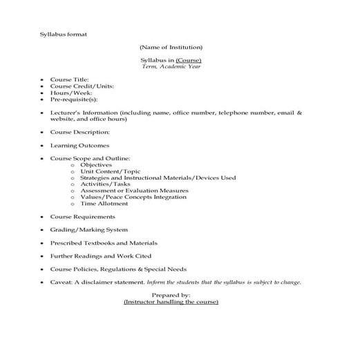 Syllabusformat | PDF