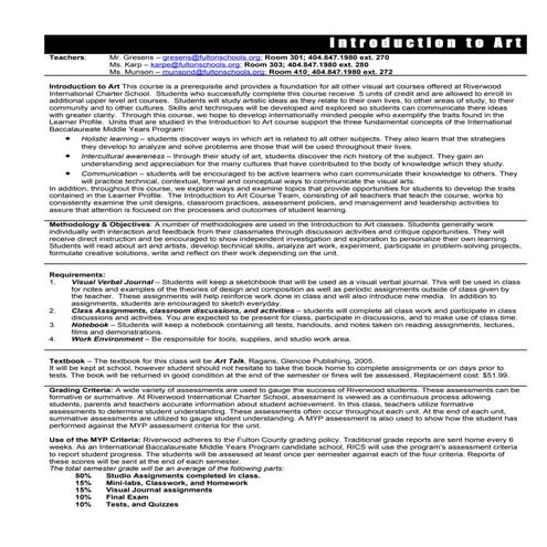 Csec visual arts syllabus | PDF