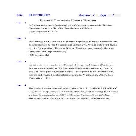 Syllabus of b.sc_electronics_semester_pattern2013 | DOCX