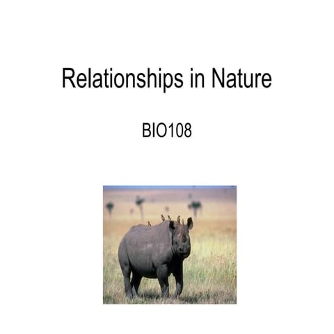 Presentation on symbiosis part 2 - relationships in nature | PPTX