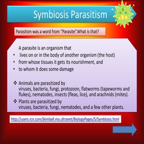 Symbiosis parasitism | PPTX