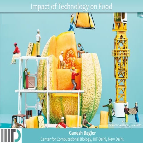 Impact of Technology on Food | PDF