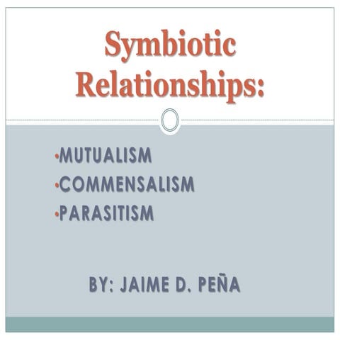 Symbiotic relations | PPT