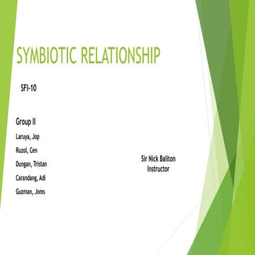 Symbiotic relationship | PPTX