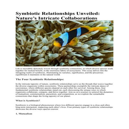Exploring 5 Examples of Symbiotic Relationships | The Lifesciences ...