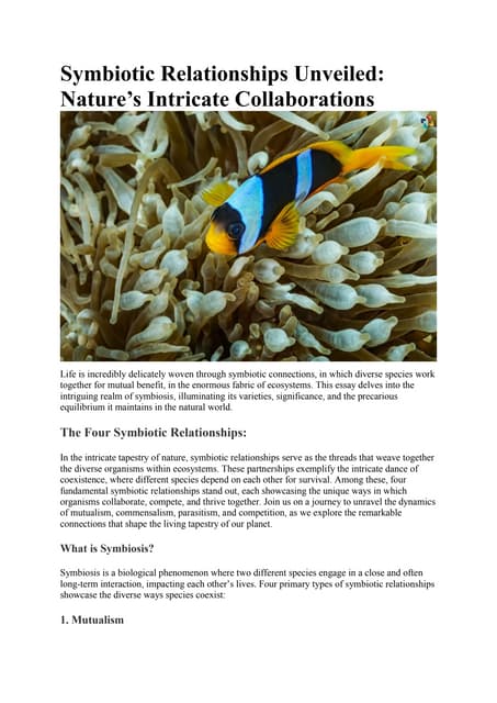 Symbiosis Powerpoint Presentation | PPTX