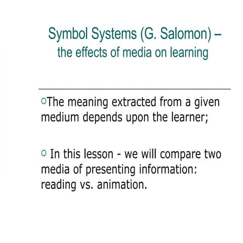 Symbol Systems (G | PPT