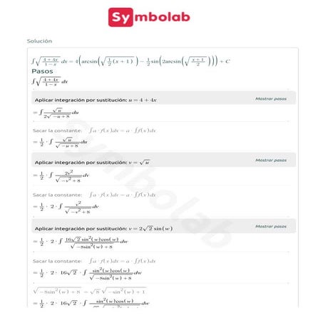 Symbolab solutions | PDF