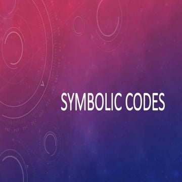 Lesson on Symbolic Codes for Media Information and Literacy | PPTX