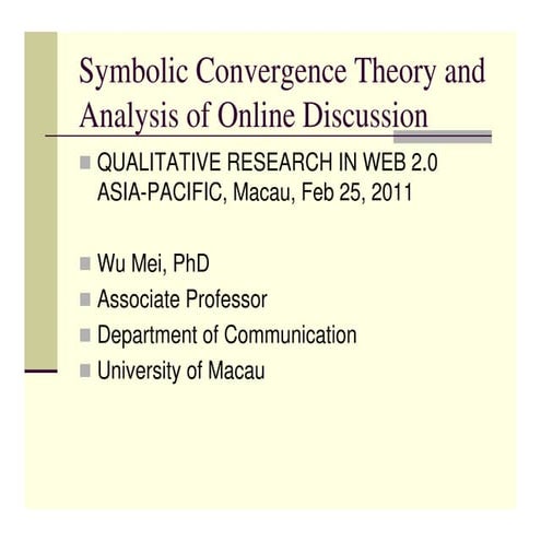 Symbolic convergence theory | PPTX