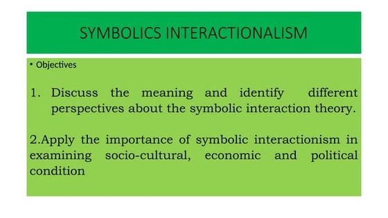 Symbolic Interactionalism for Grade 11 Senior High School | PPTX ...