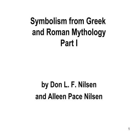Symbolism from Greek and Roman Mythology - Part 1 | PPT