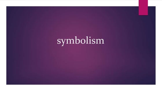 Literary Terms: Symbolism And Allegory | PPT