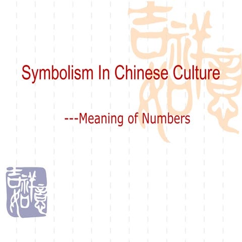 Symbolism in chinese culture | PPT