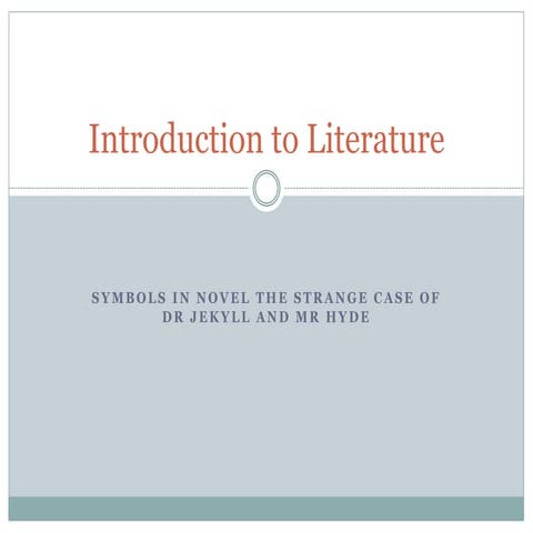 Symbolism in literature | PPTX