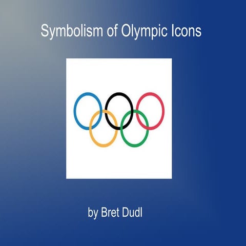 Symbolism of olympic icons | PPT
