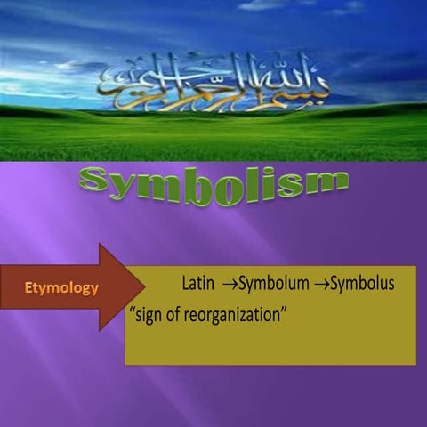 Symbolism presentation by Zarghoona kakar | PPT