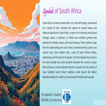 Symbols-of-South-Africa different national symbols | PPTX