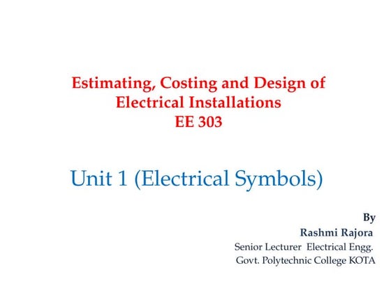 2nd Quarter - L1 - Electrical Symbols.pptx