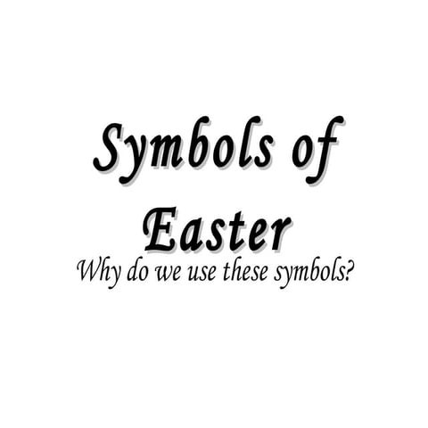Symbols of easter | PPT