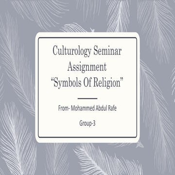 MAJOR WORLD RELIGIONS' SYMBOLS | PPTX