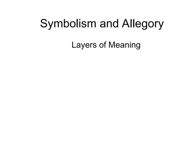 Symbolism and Allegory.ppt