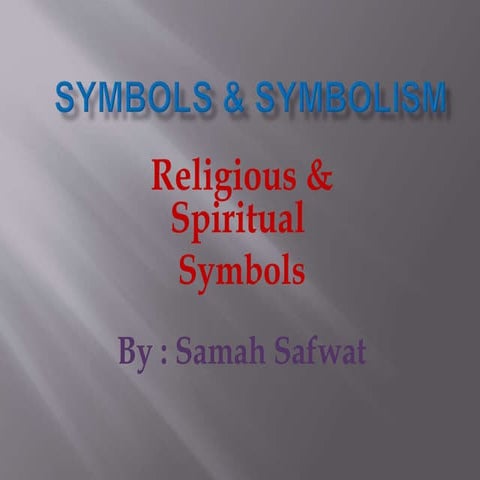 MAJOR WORLD RELIGIONS' SYMBOLS | PPTX