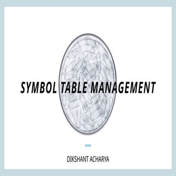 Symbol table Management Compiler Design.pptx