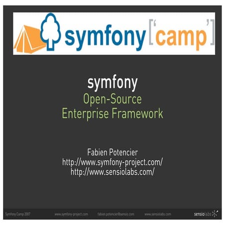 Symfony Open Source Enterprise Framework Ppt 7612