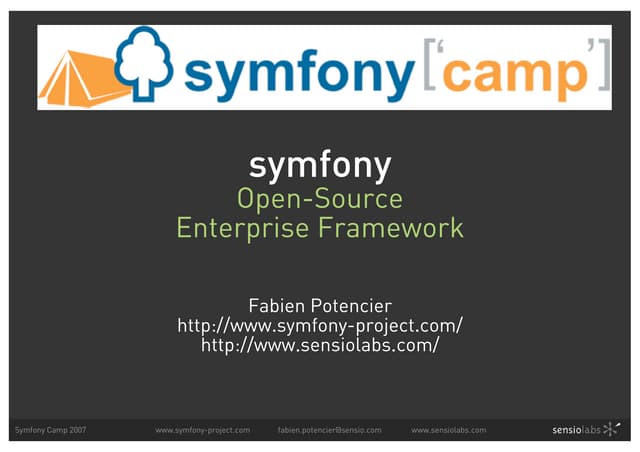 Symfony Open Source Enterprise Framework Ppt 7612
