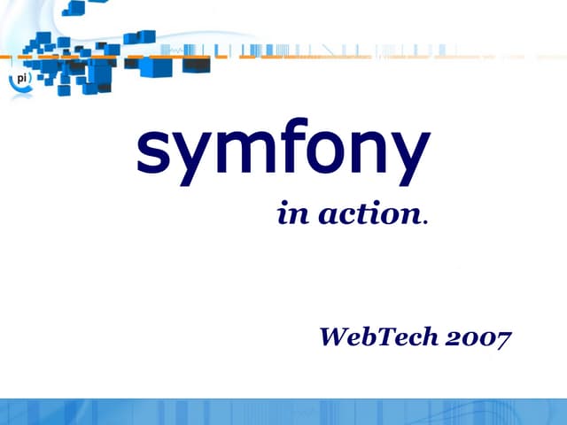 Symfony On Action Webtech 207 Pdf Web Design And Html Internet 3969