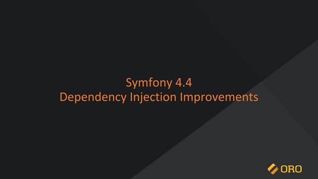 Symfony 44 Dependency Injection Improvements Ppt 4813