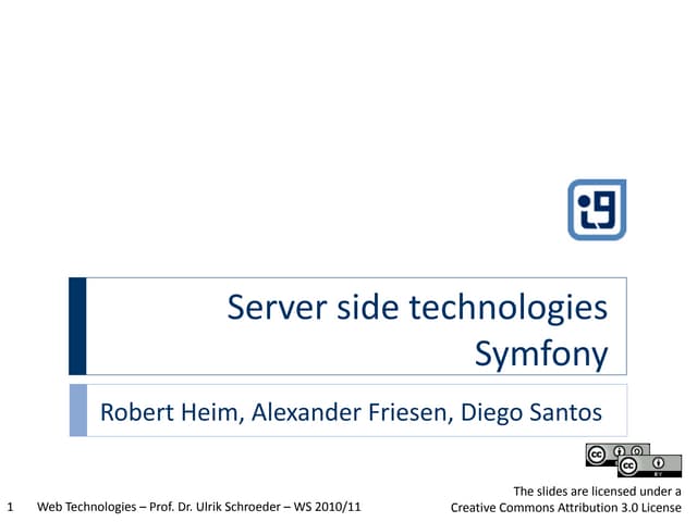 Symfony Presentation Ppt