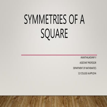 Symmetries of a square ppt | PPT