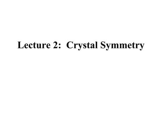 Symmetry | PPT