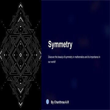 Maths Project: Symmetry | PDF