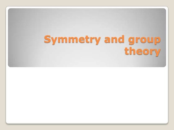 The determination of point groups | PPT
