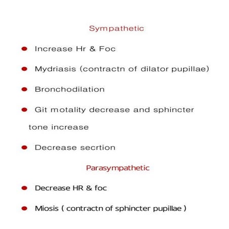 Sym & parasympathetic | PDF