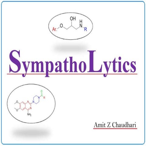 Sympatholytic medicinal chemistry b. pharm. | PPTX