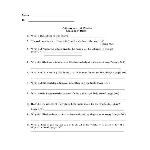 Symphony of whales scav. | PDF