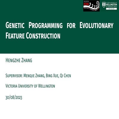 Genetic Programming for Evolutionary Feature Construction | PPT