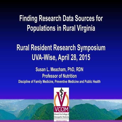 Research Data Sources | PDF