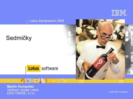Prezentace Lotus Notes | PPT